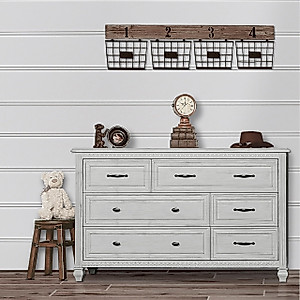 Evolur Madison Double Dresser in Antique Grey Mist