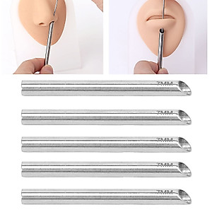 soobu Receiving Tubes, Accessory Holding Piercing Tool 5pcs Independent Packaging for Nose (7mm)
