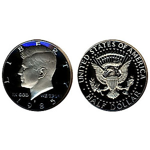 1985 S Gem Proof Kennedy Half Dollar US Coin 1/2 DCAM US Mint