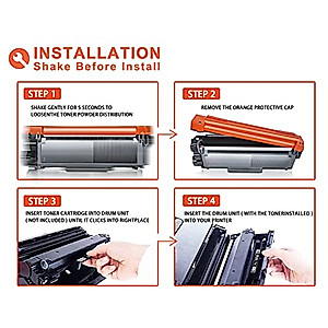 Juyudow Compatible Toner Cartridge Replacement for Dell E310dw E310 E514 E515 for Monochrome E310DW E515DW E514DW E515DN Part#: P7RMX PVTHG 593-BBKD (2 Packs Black, 2600 Pages High Yield)