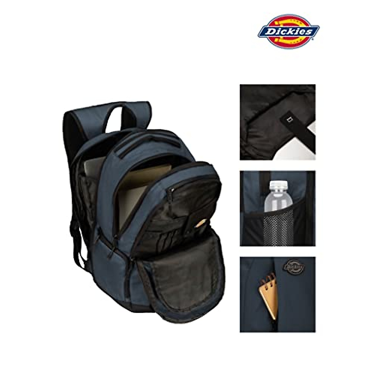 Dickies Laptop Backpack, Water Resistant College Computer Bag For School, Fits 15.6 Inch Notebook (Airforce Blue)