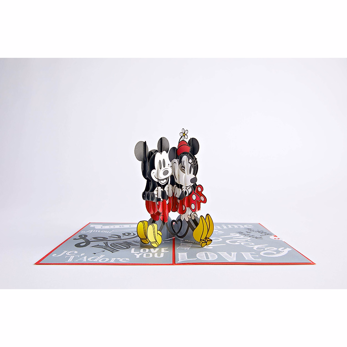 Lovepop Disney Mickey & Minnie In Love Pop Up Card - 3D Valentines Day Card Pop Up Valentines Day Card, Couples Card, Pop Up Greeting Card, Disney Birthday Card