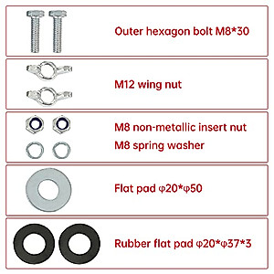 JMTAAT 3 Place Trimmer Rack Holder Carrier Mount On Open Landscape Trailer Pickup Weed Eater Racks with Lock 1 Pair