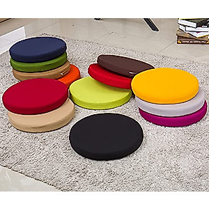 Loveboat Outdoor Bistro Chair Cushion Water Resistant Round Bar Stool Cushion 15 in Taupe