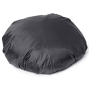 DOITOOL Outdoor Fire Pit Cover Round for Fire Pit 24 Inch, Heavy Duty Oxford Cloth Anti Full Coverage Patio Fire Pit Cover, Fireplace Cover with Drawstring Closure