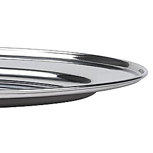 Stainless Steel Oval Platter, 16 x10-Inch Serving Platter by Tezzorio