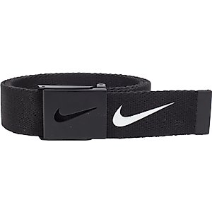 Nike mens Nike Tech Essentials Single Web apparel belts, Black, One Size US