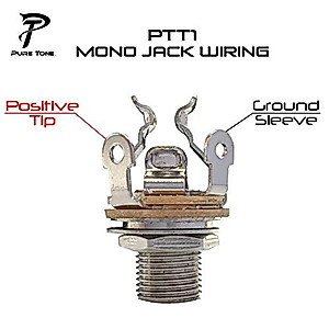 Chrome Electrosocket Jackplate with Pure Tone Full-contact Output Jack