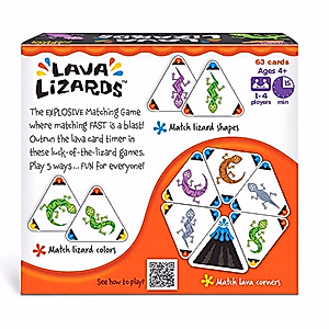 TREND enterprises Lava Lizards Three Corner Strategy Game Family-Friendly Card Games