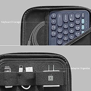 tomtoc Portfolio Case for 11 Inch iPad Pro M4 & iPad Air M2 2024, iPad Pro M2&M1, 10.9-in iPad Air 5, 10.9-in iPad 10, Carrying Storage Sleeve Bag with Accessories Compartment