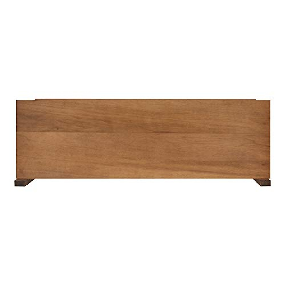 Kate and Laurel Meridien Farmhouse Wood Shelves, 24 x 8 x 24, Rustic Brown, Modern Two Tier Wall Shelf for Storage and Display