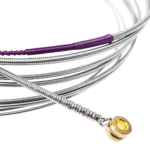 GHS Strings Medium Scale, 4-String Bass Precision Flats, Stainless Steel Flatwound, 35.5" Winding, Light (.045.095) (3120)