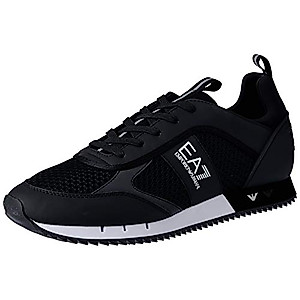 Emporio Armani EA7 Laces U Trainers Men Black - 8 - Low Top Trainers Shoes