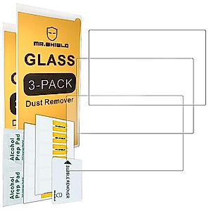 Mr.Shield [3-Pack] Screen Protector For ASUS Rog Ally [Upgrade Maximum Cover Screen Version] [Tempered Glass] [Japan Glass with 9H Hardness] Screen Protector with Lifetime Replacement