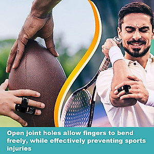 VHOPMORE Finger Splint, Thumb Splint Brace for Finger Support, Trigger Mallet Finger Splints Wraps for Arthritis Sport Injuries Adjustable Finger Sleeves for Sports Basketball Volleyball Tennis - M