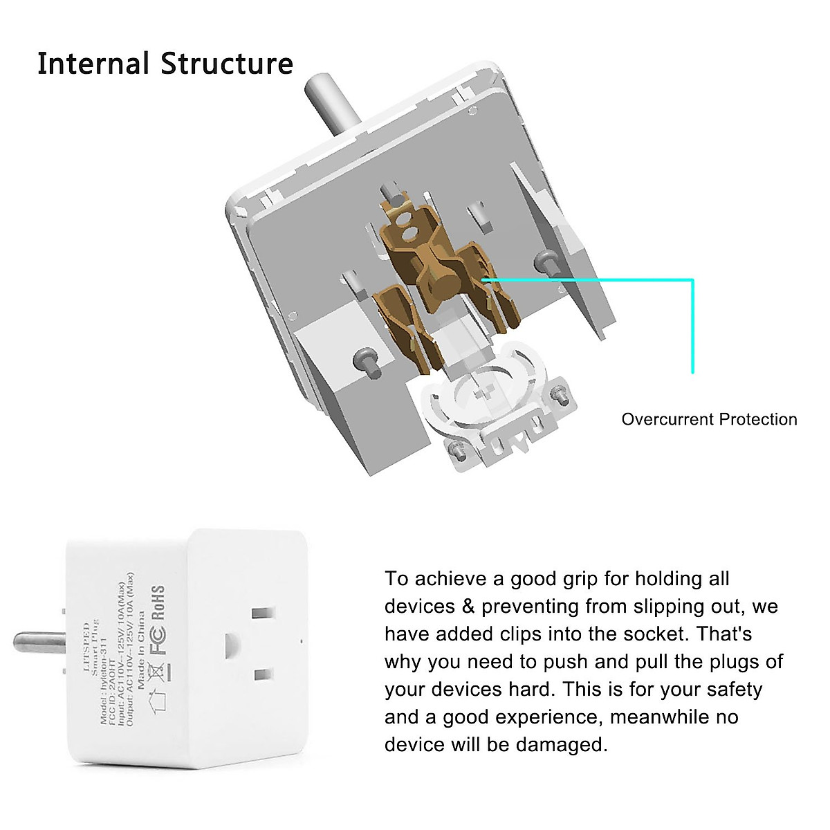 WIFI Smart Plug 4 Pack,LITSPED Smart plugs Work with Amazon Alexa Echo & Google Home and IFTTT, Smart Socket,Outlet Remote Control Devices, No Hub Required,UL Complied
