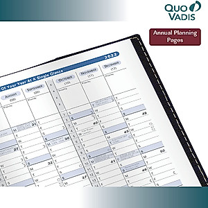 Quo Vadis 2024 Refill For IB Traveler Planner - Time Management Appointment Organizer