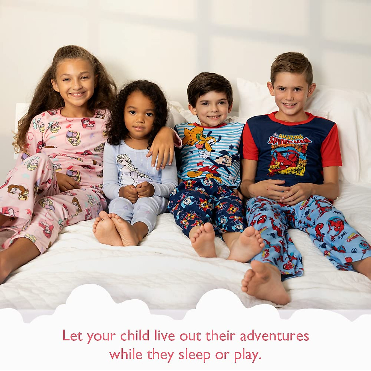 Disney Girls' Doc McStuffins 4-Piece Snug-Fit Cotton Pajamas Set, Doc's Uniform Lambie, 2T