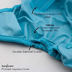 Kanga Care Rumparooz Double Leg Gusset Reusable Cloth Diaper Cover Newborn Snap | Lily 4-15 lbs