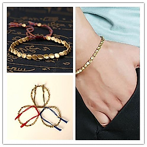 Tibetan copper beads bracelet for men and women, buddhist good luck bracelet