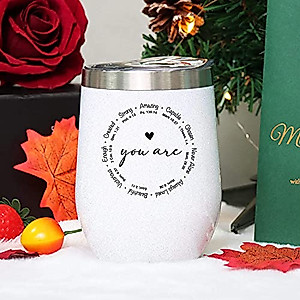 CVROY Christian Gifts for Women - You Are Inspiration - Bible Verse Inspirational Religious Gifts for Women Coffee Cup - Funny Spiritual Gifts for Friends, Coworker or Pastor Appreciation tumbler 12oz