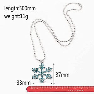 KATSCH For snowflake necklace Compatible with Pandora Charm Beads Bracelet,cartoon jewerly set for girls and women(BXNW-19)