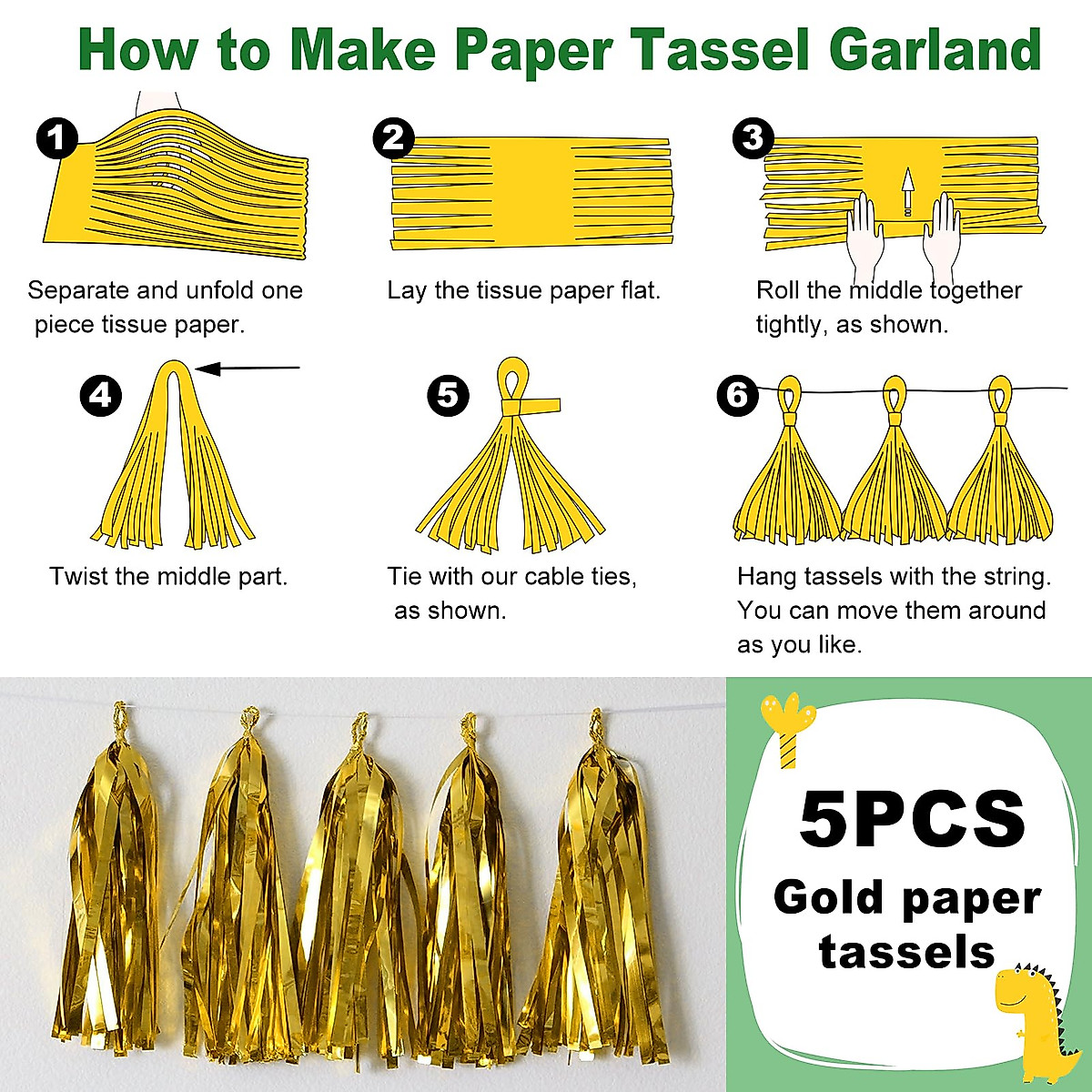 Dinosaur Birthday Party Decorations Supplies, 125Pcs Dinosaur Green Orange Blue Balloons Garland Arch Kit Happy Birthday Dino Foil Balloon Curtain for Kids Boys Dino Jungle Safari Baby Shower Party