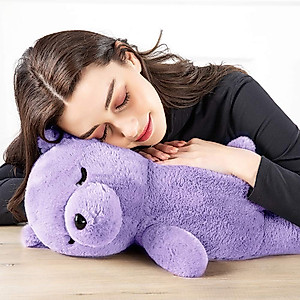 Tezituor 20 inch Teddy Bear Stuffed Animals, Large Stuffed Koala Bear Plush Toy Soft Purple Teddy Bear Plush Hugging Pillow Gift for Kids