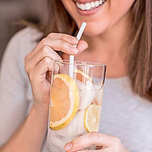 200 Count 100% Plant-Based Wrapped Compostable Straws - Plasticless Biodegradable Flexible Drinking Straws - A Fantastic Eco Friendly Alternative to Plastic Straws