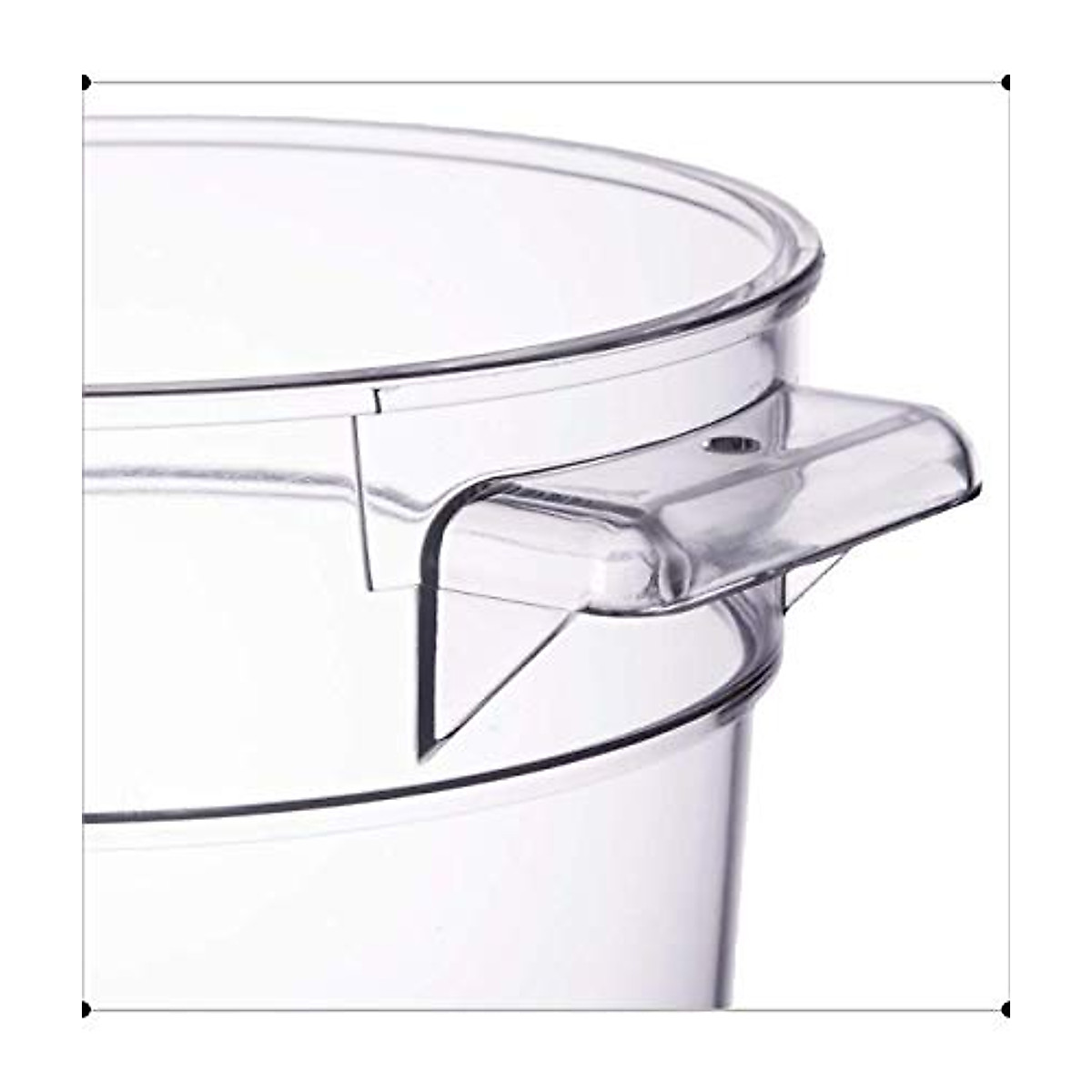 Cambro RFSCW1135 Camwear Clear Round 1 Qt Storage Container with Clear Round Lid RFSCWC1135