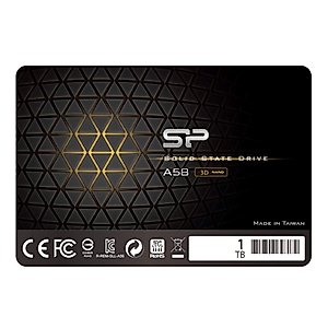 Silicon Power 1TB SSD 3D NAND A58 SLC Cache Performance Boost SATA III 2.5" 7mm (0.28") Internal Solid State Drive