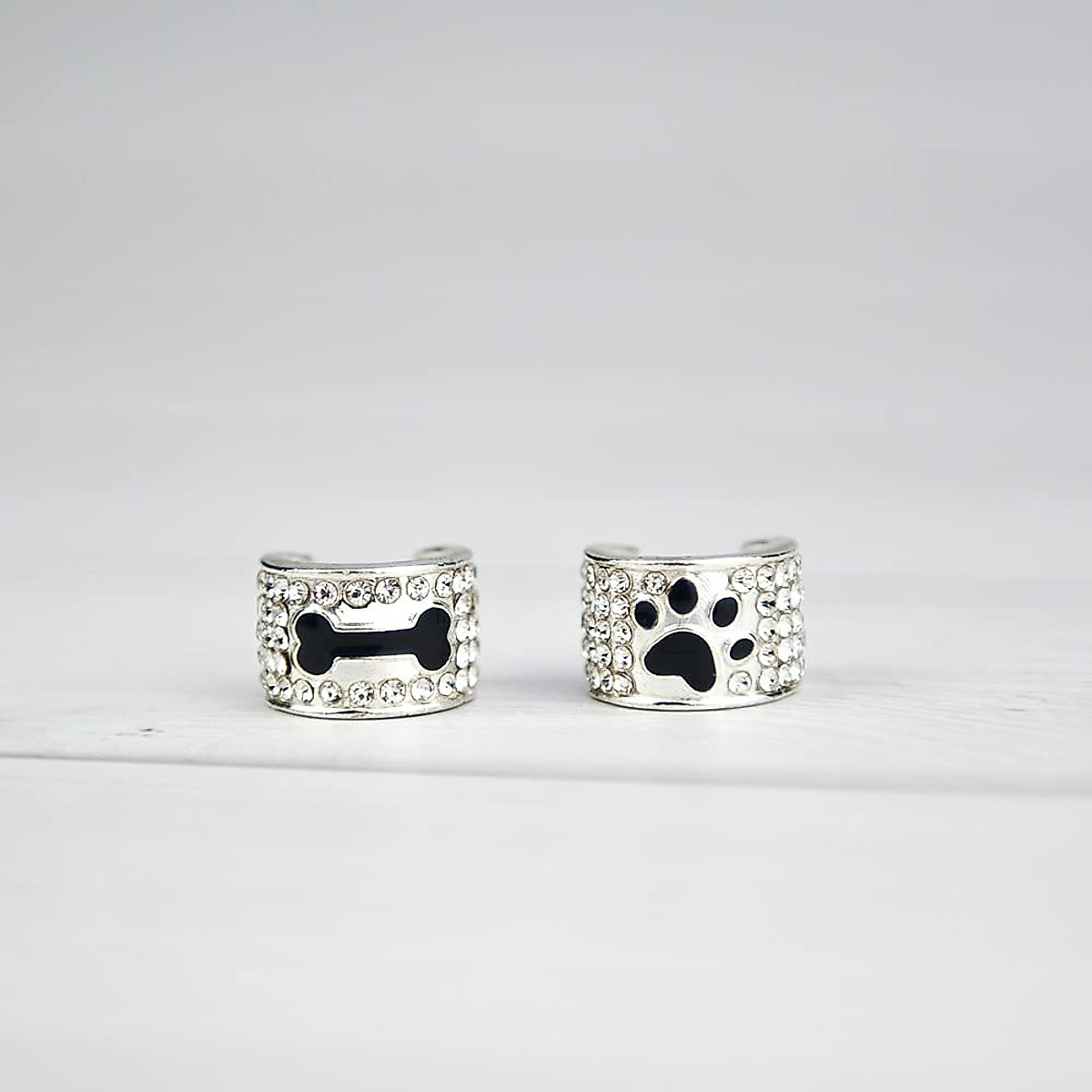 HEYGOO 2 Pack Dog Cat Stethoscope Charms, Stethoscope Id Name Tag