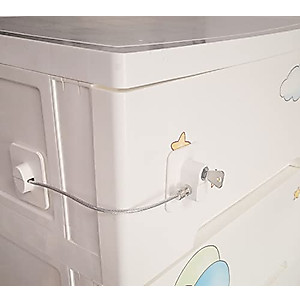 YEYA Upgraded No Drill Furniture Wall Anchors for Baby Proofing, Anti Tip Furniture Straps for Child Safety 2 Pack