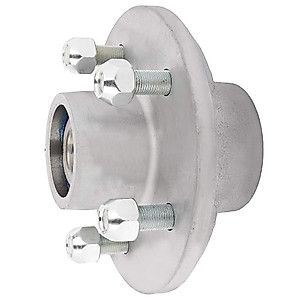ECCPP Boat Trailer Hub Kit 5 Bolt 1 1/16 x 1 3/8 44649 x 68149 Silver Tapered Spindle Galvanized 3500lb