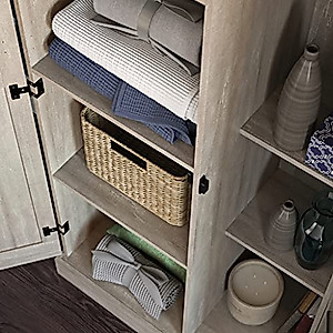 Sauder Miscellaneous Storage Cabinet, L: 32.17" x W: 17.13" x H: 72.09", Spring Maple Finish