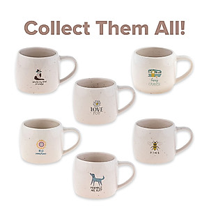 Karma Gifts Reese Ceramic Mug - 16-Ounce Coffee Cup - Cute Mugs for Women and Men - Bee