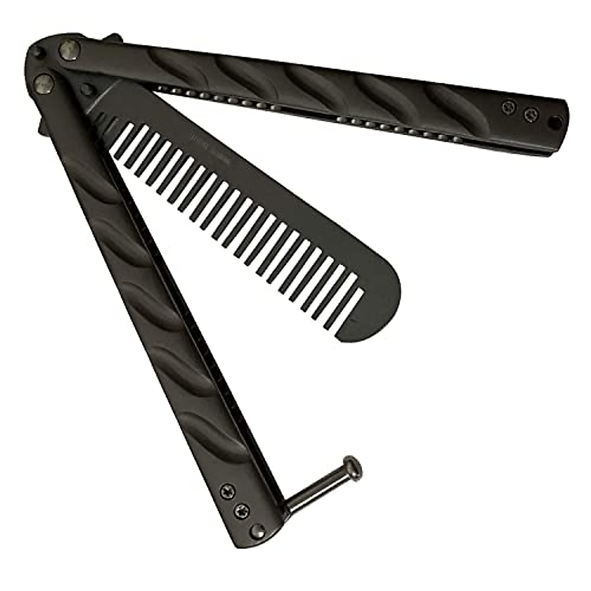 EMHFLYFN Stainless Steel Comb Practice Trainer for Beginner Unsharpened Blade Folding Tool Set