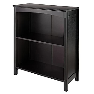 Winsome Terrace Storage Shelf 3-Tier Wide in Espresso, 26-Inch