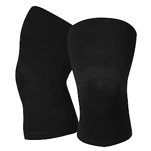 Knee Compression Sleeves, 1 Pair, Can Be Worn Under Pants, 20-30mmHg Strong Support Knee Brace for Unisex, Knee Support for Meniscus Tear, Arthritis, Pain Relief, Injury Recovery, Daily Wear,Black 3XL