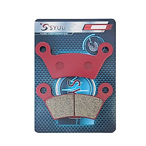 S SYUU Front and Rear Ceramic Brake Pad compatible with Can am Spyder RS SE5/SM5/Phantom Black 08-09 FA474F FA473R