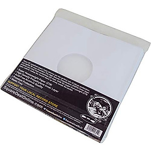 (25) 10" Premium Polylined Heavyweight Record Inner Sleeves - Archival Quality, Heavyweight Paper & Plastic #10IA