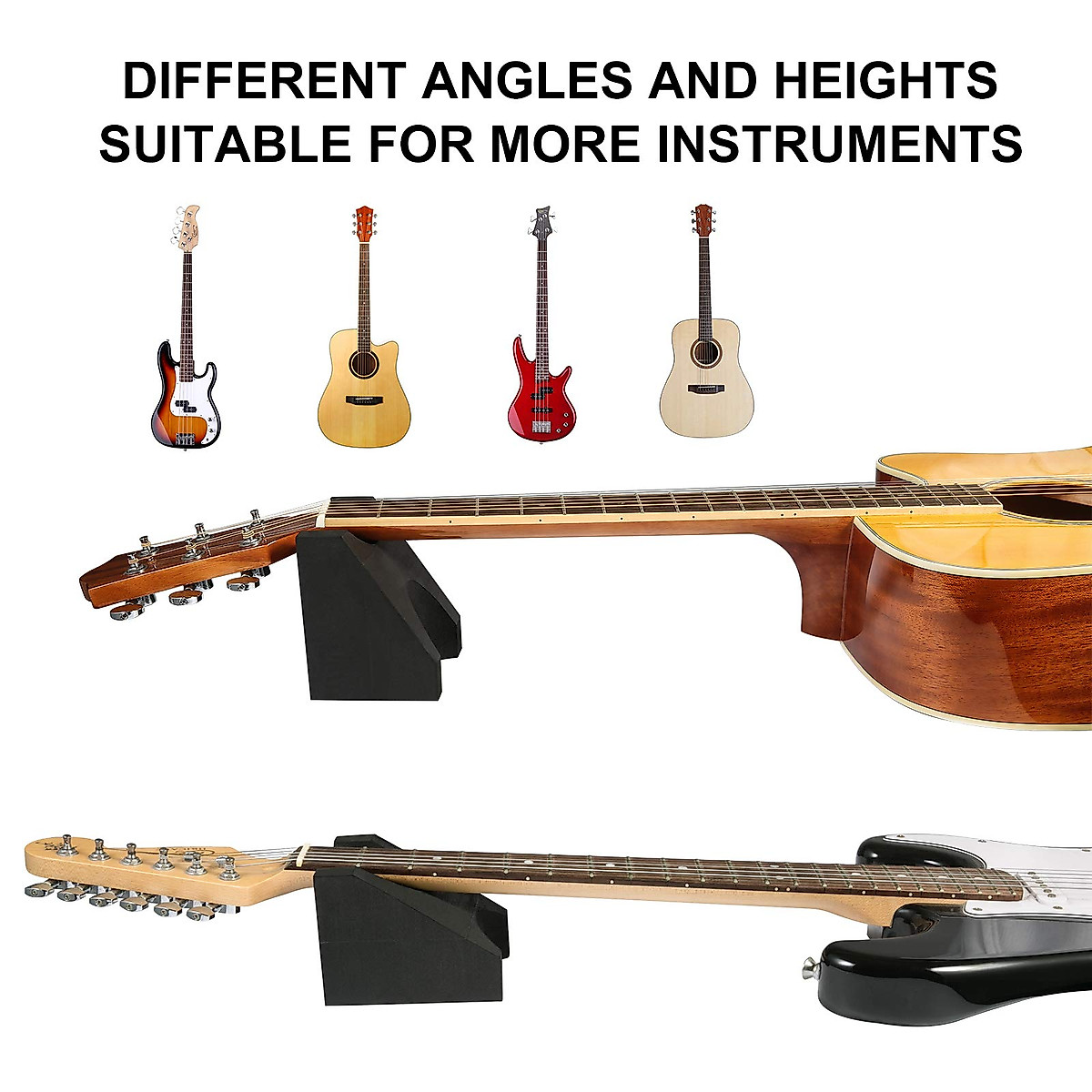 Brilliance Depot Guitar Mat with Cradle Neck Support - Durable, Non-Slip High Quality TPE Material - Complete with Microfiber Guitar Cloth