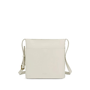 Pixie Mood Mag 10.25 x 11 Vegan Leather Crossbody Bag, Coconut Cream
