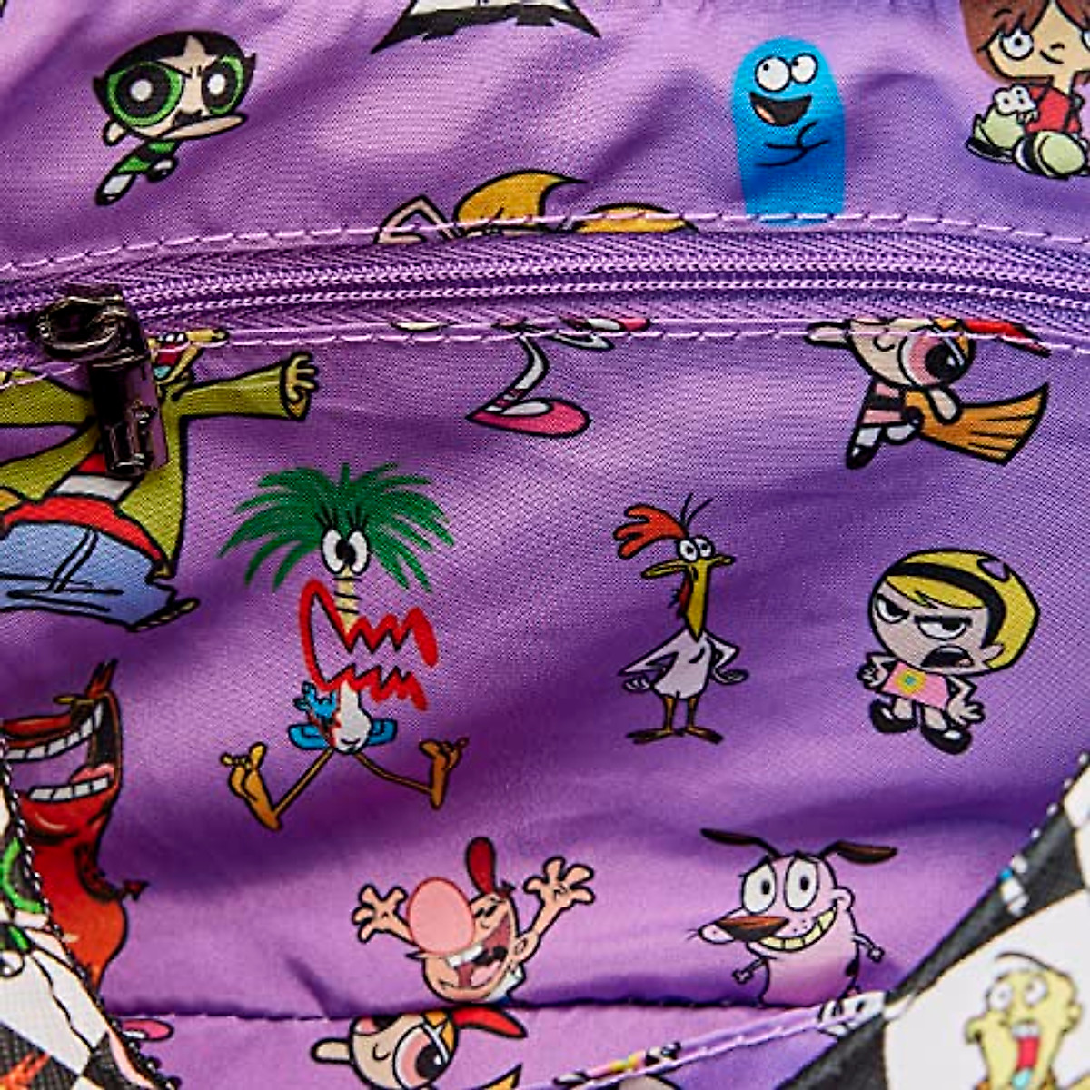 Loungefly Cartoon Network Retro Collage Crossbody Bag with Coin Pouch