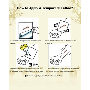 Horror Realistic Fake Bloody Wound Stitch Scar Scab Waterproof Temporary Tattoo Sticker Halloween Masquerade Prank Makeup Props