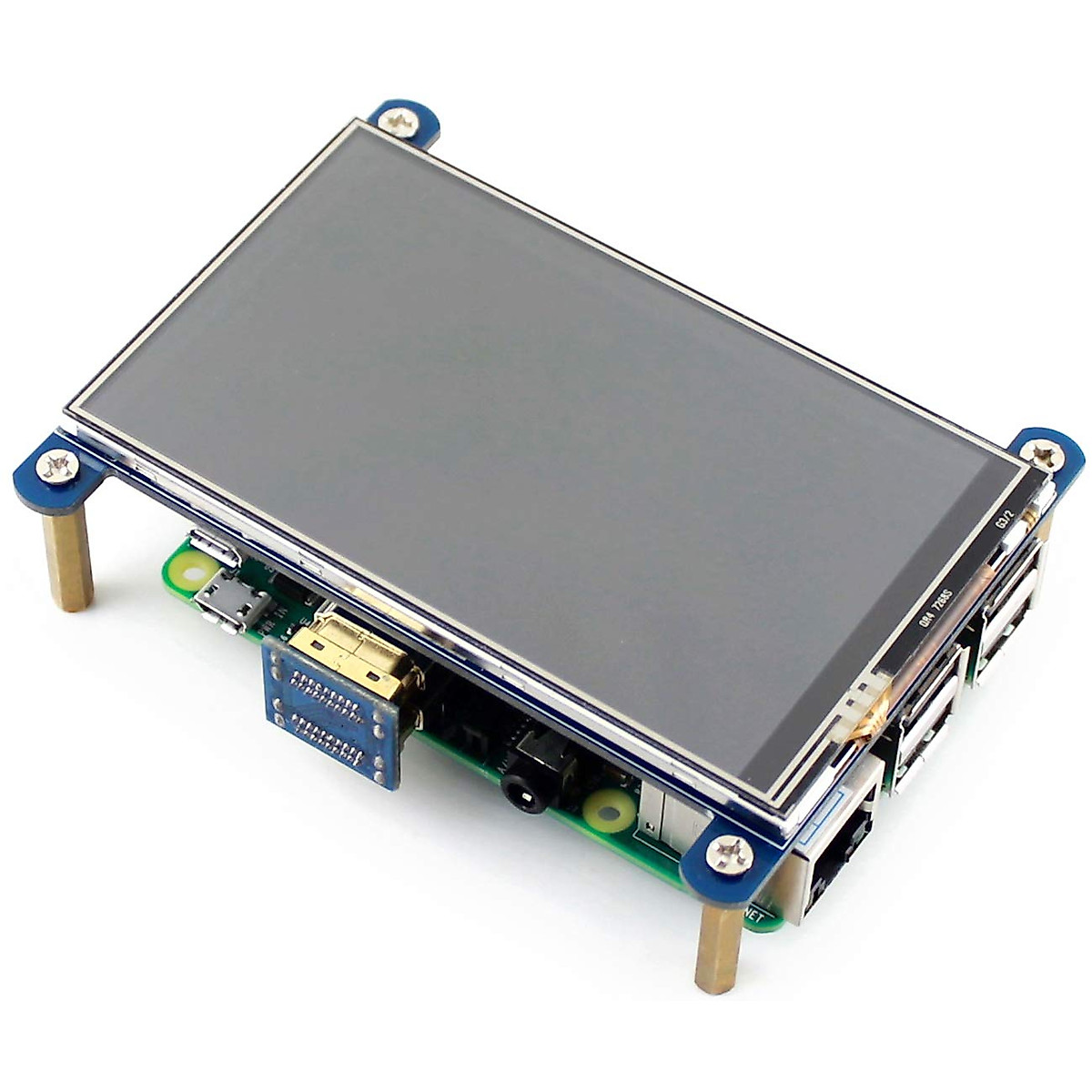 waveshare 4 inch HDMI LCD IPS Display 800x480 Resolution Resistive Touch Screen HDMI Interface for Raspberry Pi 4B/3B+/3B/2B/B+/A+/Zero W,Support Raspbian/Ubuntu/Kali/Retropie