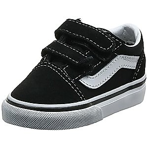 Vans Unisex-Child Old Skool V-K, Black, 6 Little Kid