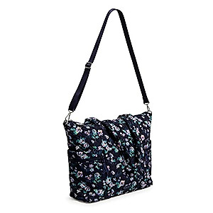 Vera Bradley Women's Performance Twill Large Multi-Strap Tote Bag, Navy Garden, One Size
