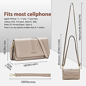APHISON Crossbody Bags for Women Small Crossbody Phone Purse RFID Shoulder Bag Wristlet Wallet Clutch Card Holder