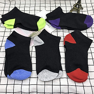 JAMEGIO 20 Pairs kids Low Cut Athletic Ankle Socks Little Boys Girls Ankle Cotton Socks Half Cushion Low Cut Socks(6-8 Years)
